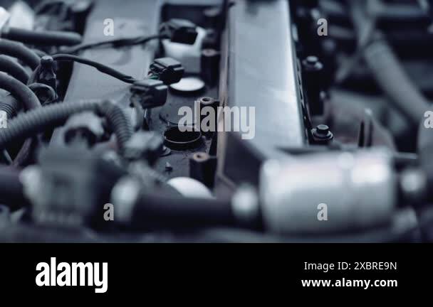 Increased oil consumption due to clogged oil channels. Car engine ...