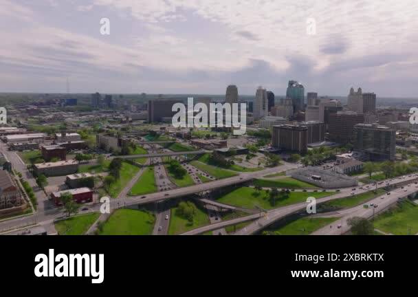 Discover the vibrant aerial perspective of kansas city, capturing its ...