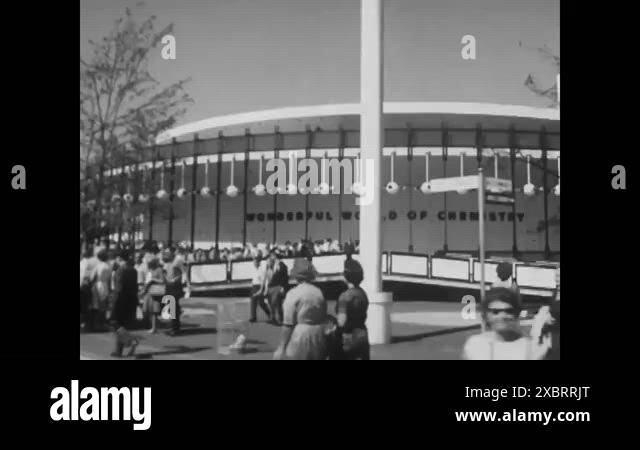 Exterior shots of many pavilions are seen at the 1964 New York World's ...