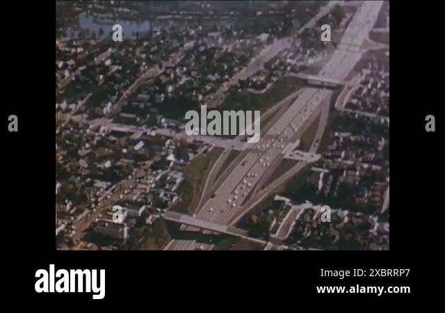 1950s downtown aerial view Stock Videos & Footage - HD and 4K Video ...