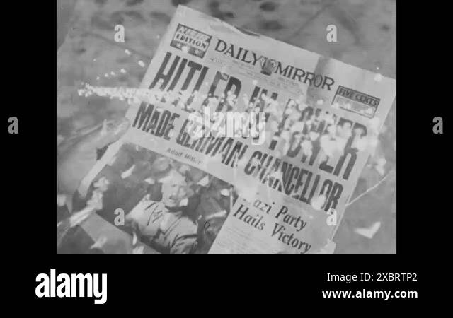 Poster propaganda nazi second world war germany wwii Stock Videos ...