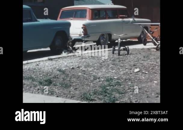 San Diego, United States, June 1955: Black and white footage of ...