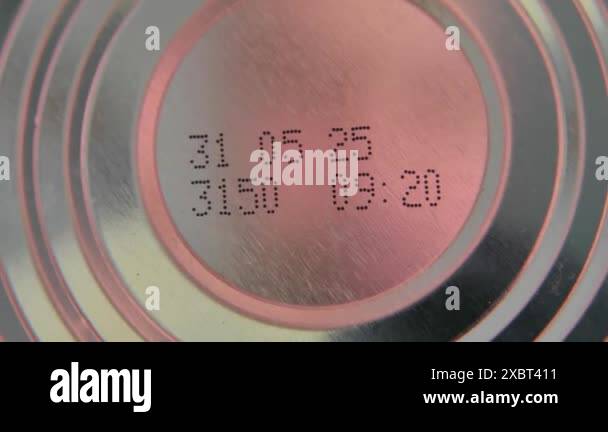 Can with date stamp Stock Videos & Footage - HD and 4K Video Clips - Alamy