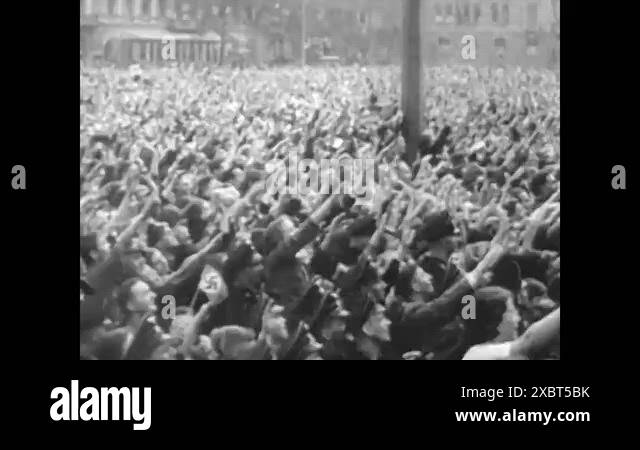 Adolf Hitler parades through Austria and signs an agreement with ...