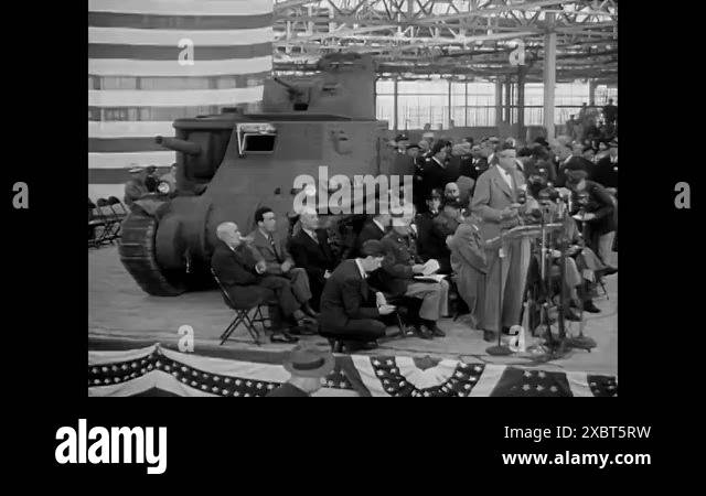 1940s era film showing the first assembly line plants in America ...