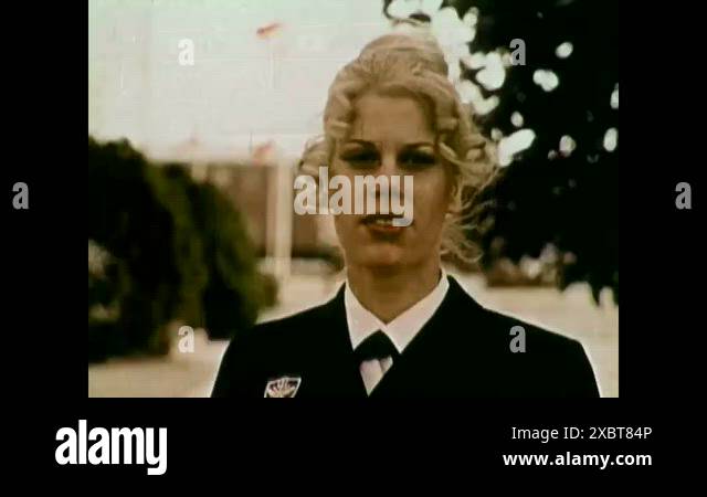 Admiral Alene Bertha Duerk gives a commissioning address aboard the USS ...