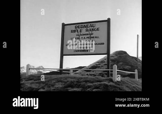 A group of Eskimo men train to become soldiers at a military base in ...