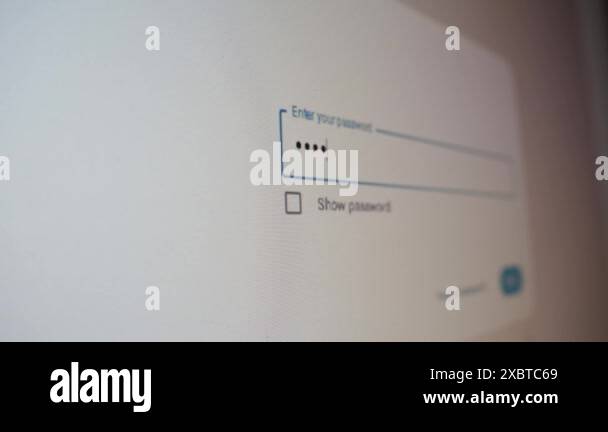 Social network log in sign in password Shot of a computer screen pixels ...