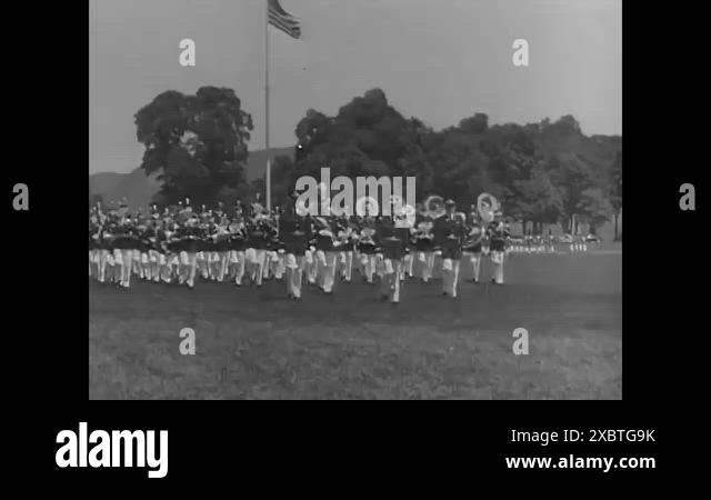 Graduates from the West Point Military Academy march in formation in ...