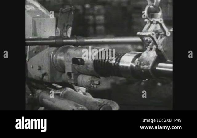 The making of anti aircraft guns in a Firestone factory during world ...