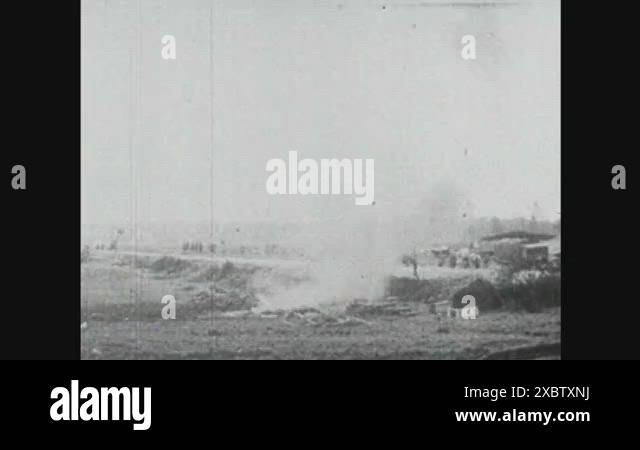 Battlefield footage from World War One, 1917 Stock Video Footage - Alamy