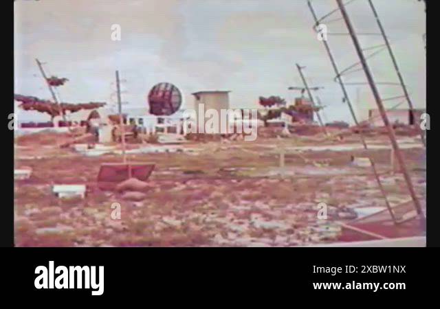 South Pacific nuclear tests on Johnston Island in 1962 Stock Video ...