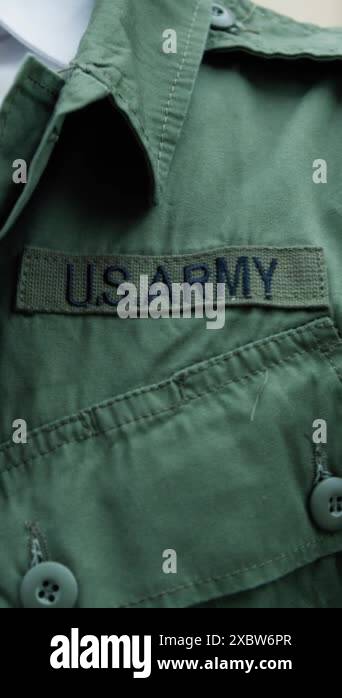 American Vietnam War Veterans Uniform Stock Video Footage - Alamy