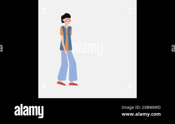 Flat boy character Stock Videos & Footage - HD and 4K Video Clips - Alamy