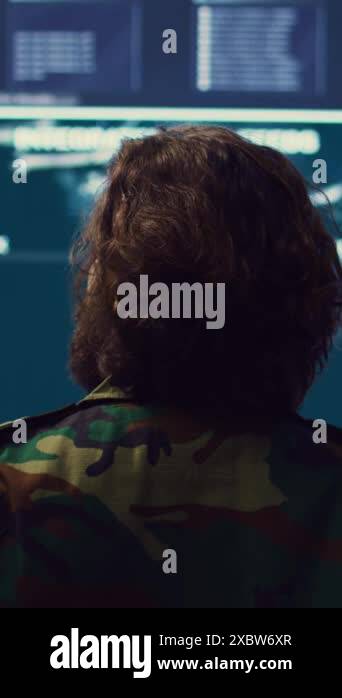 Vertical Video Sergeant Major Of The Army Handling A Secret Service Operation By Gathering