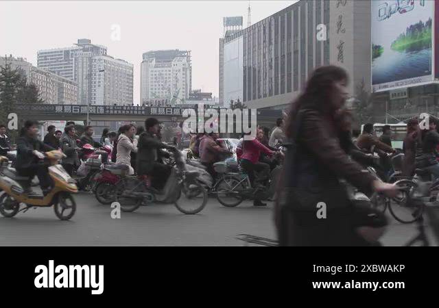 Motorcycles crowd street in beijing Stock Videos & Footage - HD and 4K ...