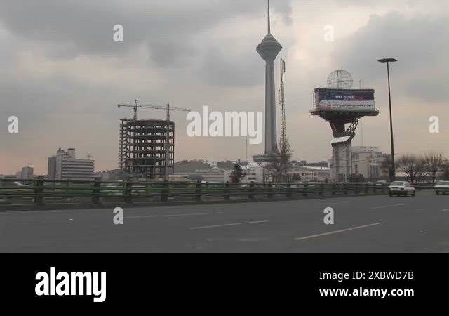 Milad Tower in Tehran, Iran Stock Video Footage - Alamy