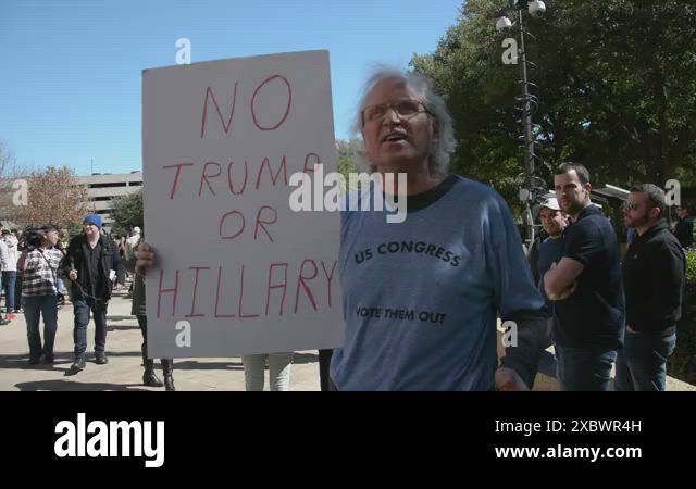 Hillary clinton donald trump rally sign Stock Videos & Footage - HD and ...