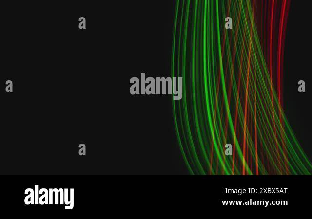 Looping animation of red and green light rays Stock Video Footage - Alamy