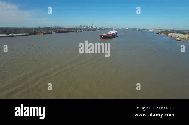 Container ship on mississippi river Stock Videos & Footage - HD and 4K ...