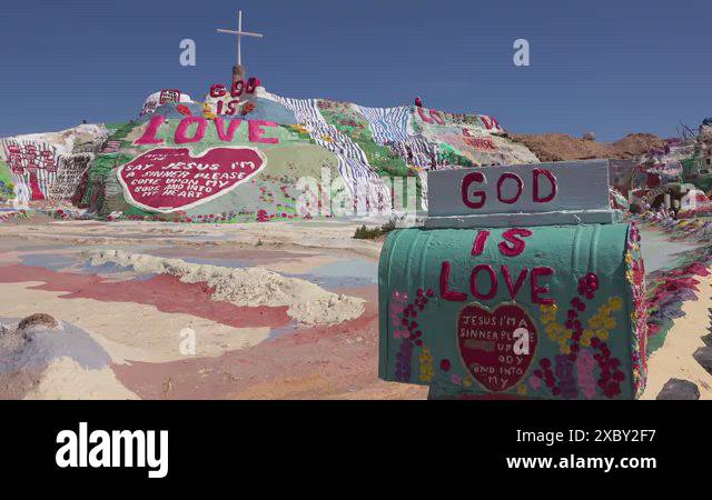 A giant hippy Christian art installation honors Jesus in the desert in ...