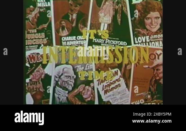 1960s - An intermission bumper at a drive-in starts a countdown with a ...