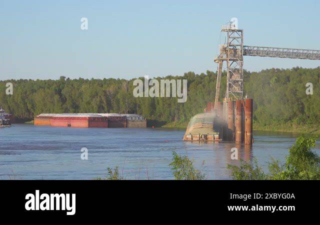 Grain storage barge along Stock Videos & Footage - HD and 4K Video ...
