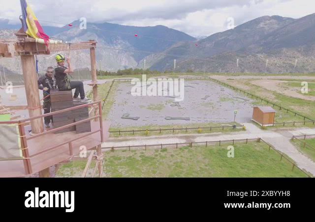 Adult man zip line zipline Stock Videos & Footage - HD and 4K Video ...
