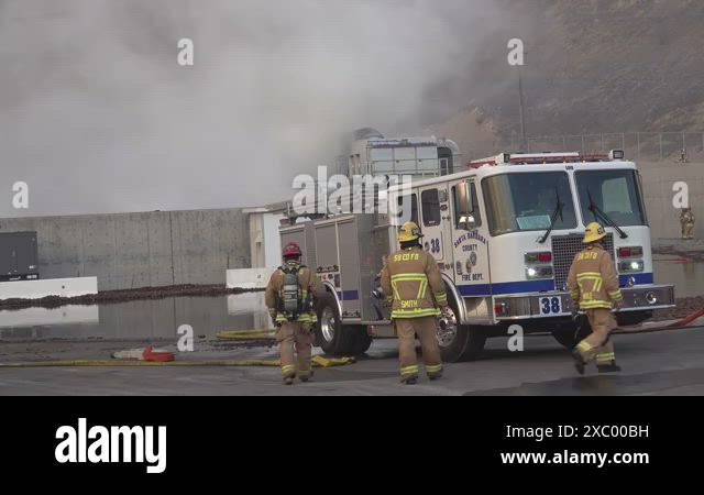 2021 - The Tajiguas Landfill burns in a hazmat situation for Santa ...