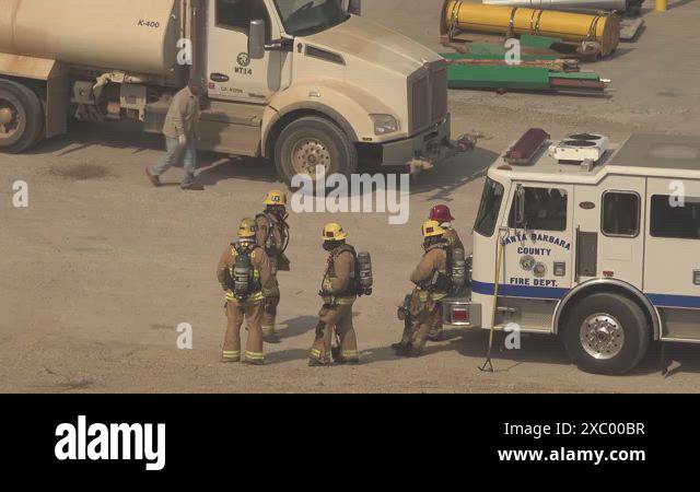 2021 - The Tajiguas Landfill burns in a hazmat situation for Santa ...