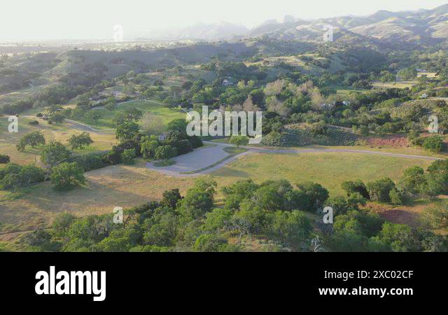 2020 - aerial over Michael Jackson's former Neverland Ranch estate in ...
