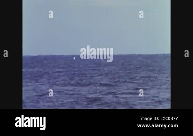 1964 - A Polaris missile is launched from a US Navy nuclear submarine ...