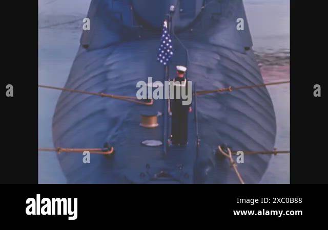 1961 - A Polaris MK-2 missile is on display aboard a new US Navy ...