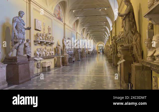 2023 - Busts and sculptures line the walls of the Sistine Chapel in the ...