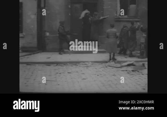 1945 - Nazi officers surrender to General Montgomery and his men, and ...