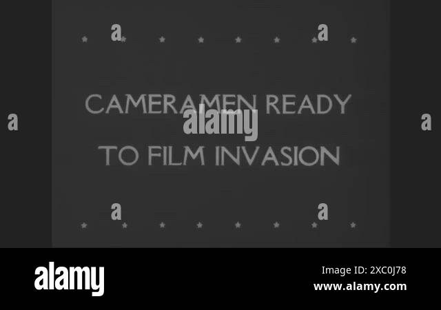 1944 - Members of the US Army's and Navy's signal corps receive camera training Stock Video ...