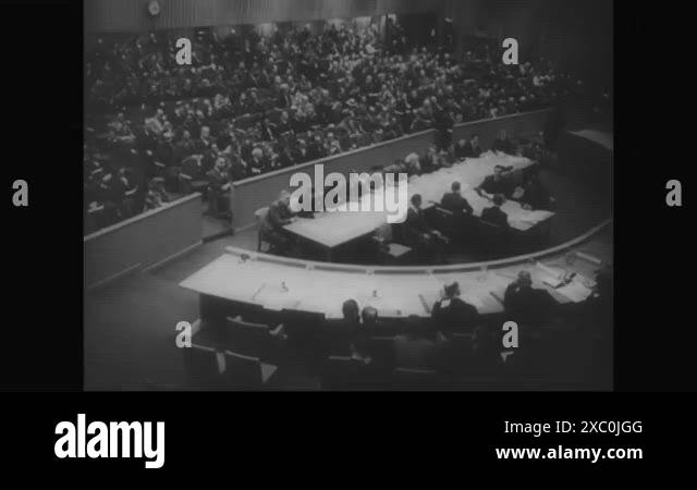 1946 - Iranian Prime Minister Hossein Ala' addresses the UN Security ...