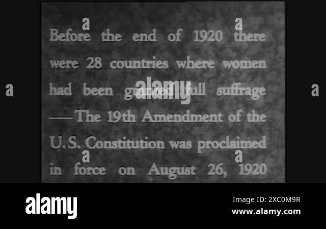 19th amendment 1920 Stock Videos & Footage - HD and 4K Video Clips - Alamy