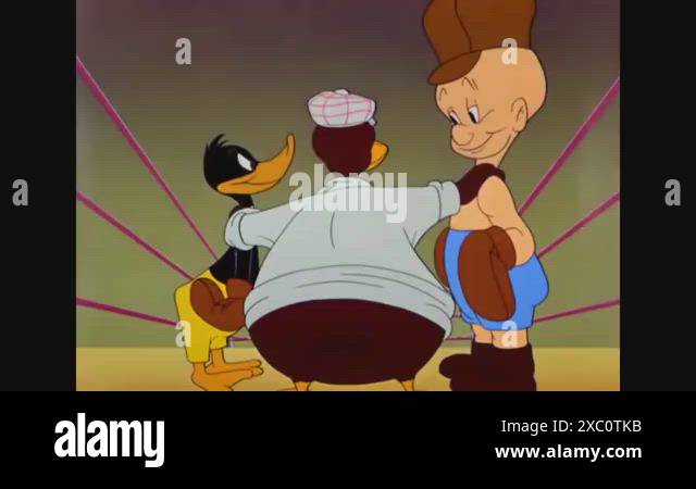 1943 - In this animated film, a boxing referee outlines prohibited tactics in a match by ...