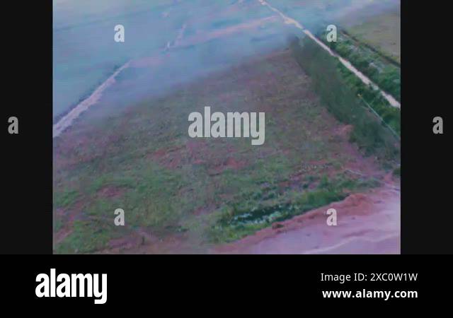 Napalm is dropped on villages during the Vietnam War causing massive ...