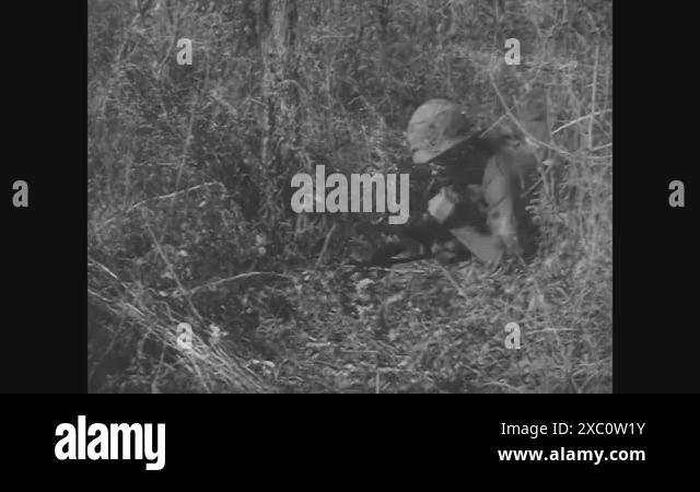 1968 - Cleaning carbon from an M-16A1 Rifle during a soldier’s daily ...