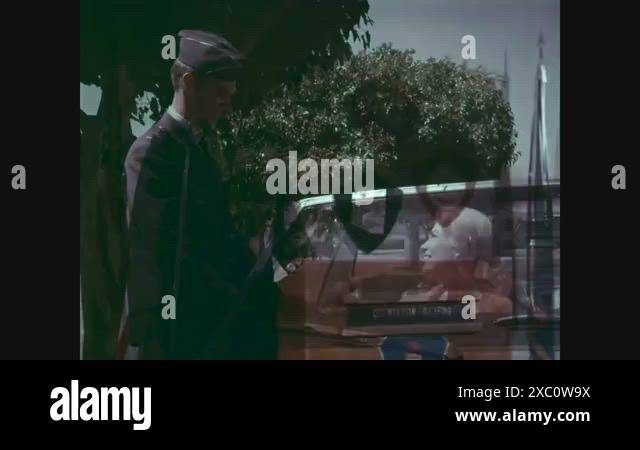 1966 - Student pilots attend a military orientation briefing welcoming ...