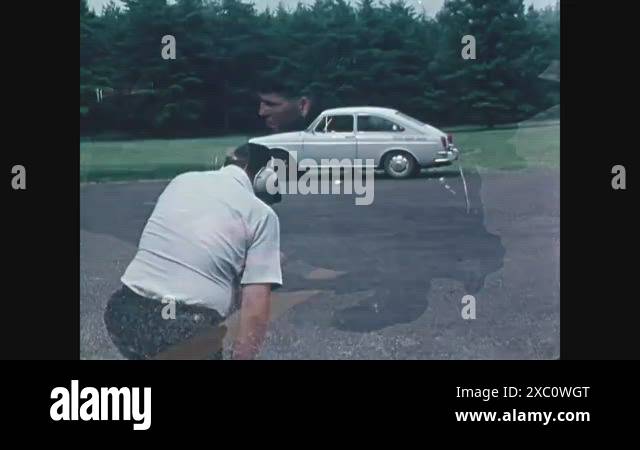 1974 - A shooting instructor demonstrates a ricochet shot with a clay ...