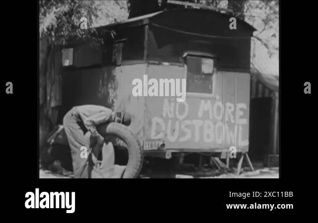 1930s - Okies migrate during the Dust Bowl and get work harvesting ...