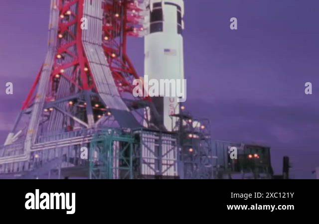 1969 - Apollo 11 is launched from the Kennedy Space Center Stock Video ...