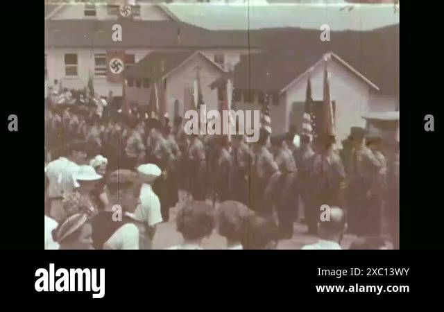 1930s - A Nazi rally is held at Camp Nordland in New Jersey, staged by ...