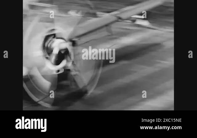 1944 - A Hellcat with inoperative landing gear makes a crash landing on ...