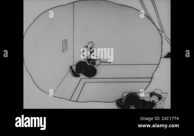 1919 - In this animated film, Charlie Chaplin runs to the train station ...