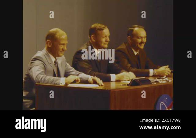 1969 - At a post-flight Apollo 11 press conference, Neil Armstrong ...