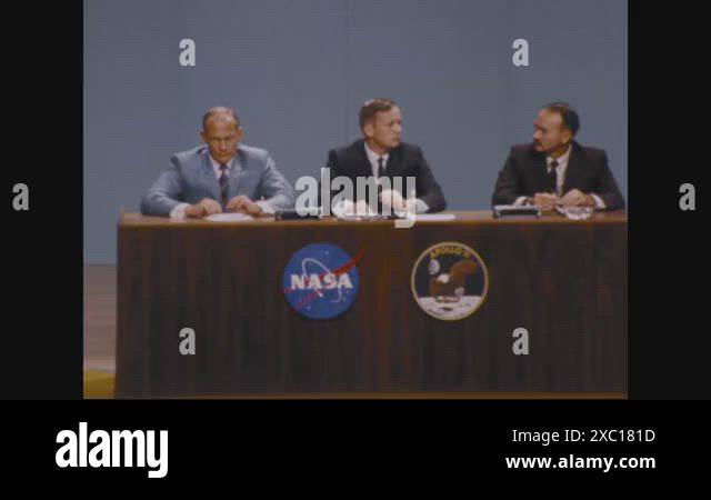 1969 - At a post-flight Apollo 11 press conference, Neil Armstrong ...